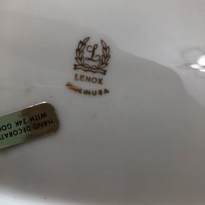 Lenox | Dining | Lenox China Cream Gold Rimmed Dish | Poshmark